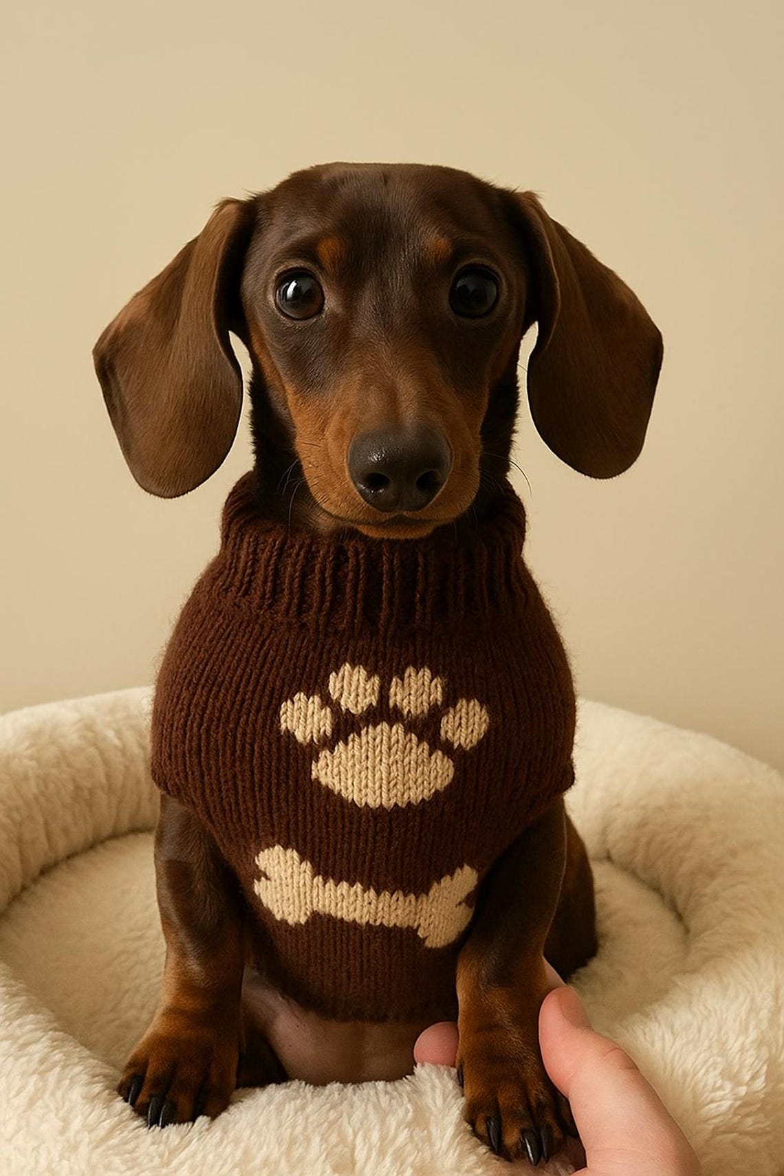 Handmade Dog Sweater,cozy Knitted Pet Clothing,winter Warm Puppy Outfit ...