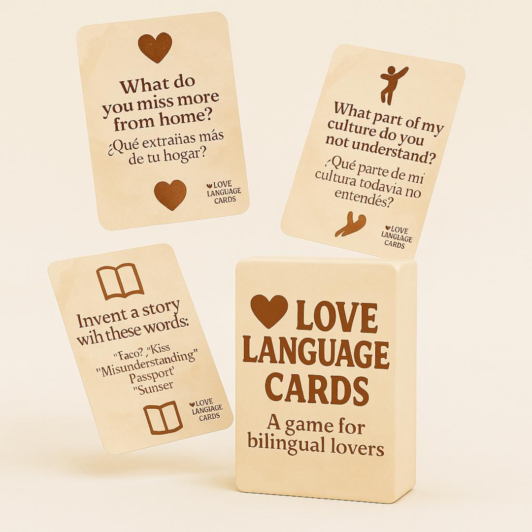 Love Language Cards: Bilingual Printable Game for Intercultural Couples ...