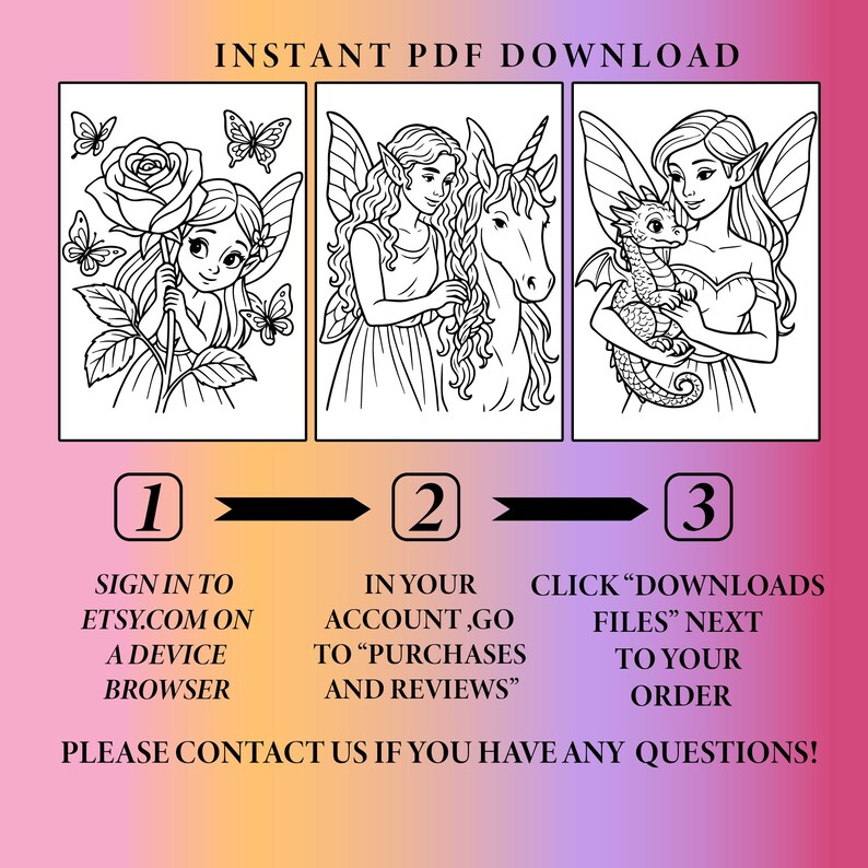 Fairy Coloring Book for Kids and Teens – 30 Printable A4 Fairy Coloring ...