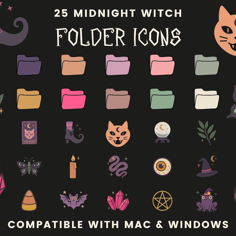 Spooky Icons for Windows - Etsy