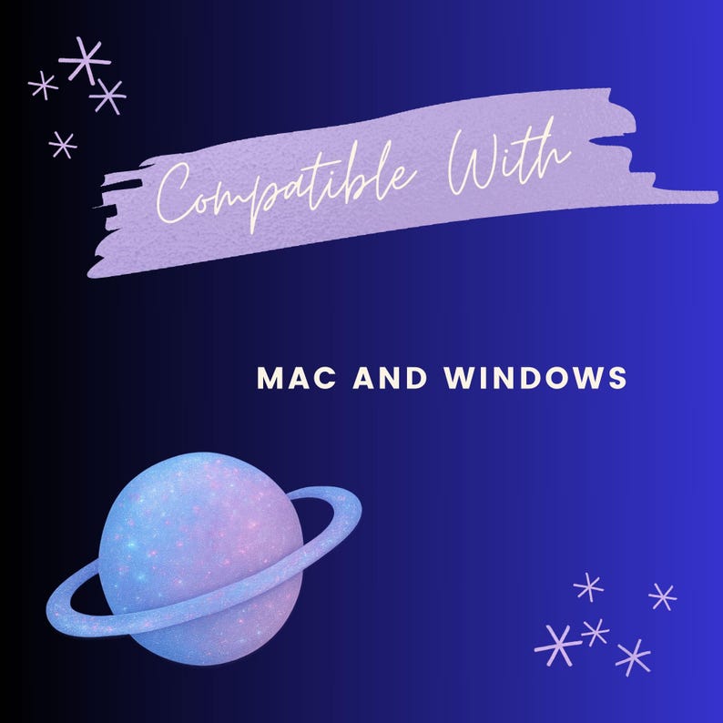 Galaxy Folder Icons: Pastel Celestial Theme for Mac & Windows (digital ...