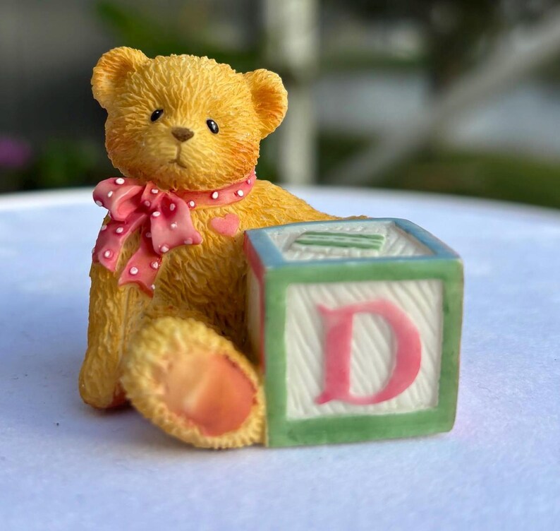 Vintage 1995 Cherished Teddies Figurine | Priscilla Hillman Letter Bear ...