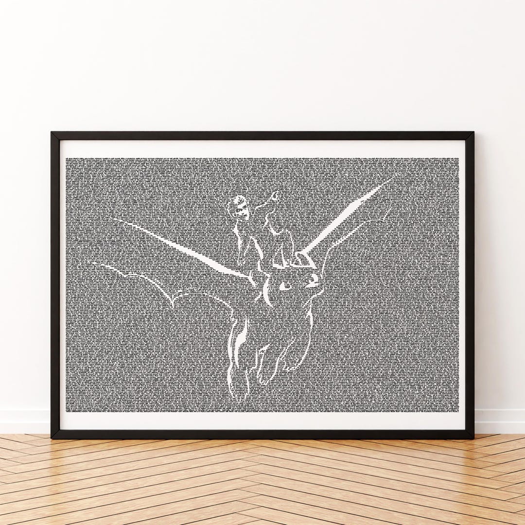 How to Train Your Dragon, Script, Handwritten Poster, Canvas Print ...