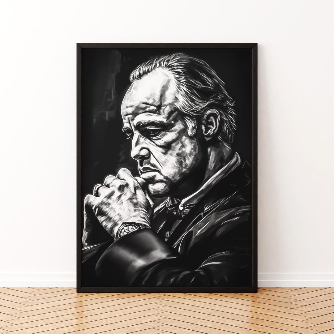 The Godfather Portrait, Legendary Movie Art, Canvas Wall Art, Poster ...