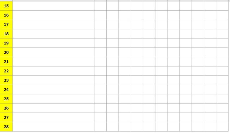 Editable Attendance Record Template | Printable Student & Employee ...