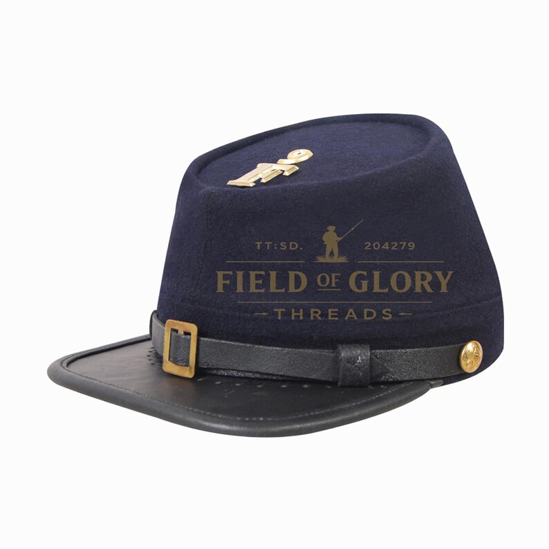 Civil War Union Kepi - Blue Wool Forage Cap - Etsy