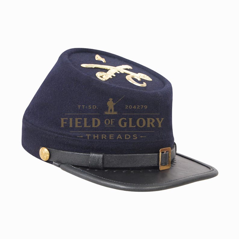 Civil War Union Cavalry Kepi Hat - 4th Cavalry - Etsy