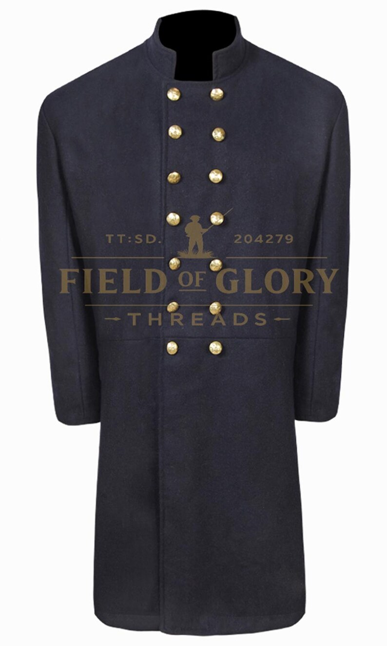 Union Officer Frock Coat – Senior Grade, Double-breasted Civil War ...