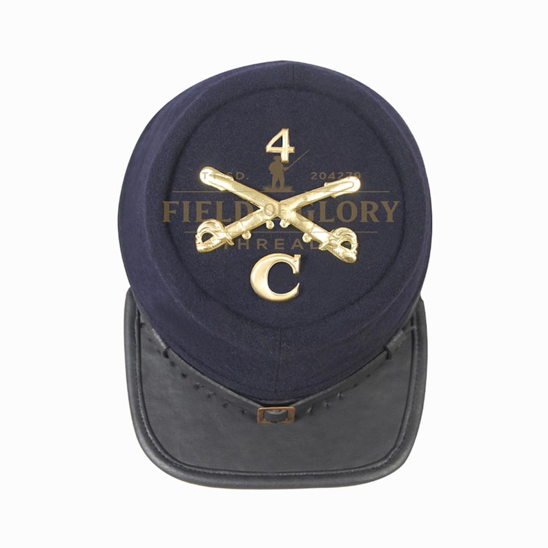 Civil War Union Cavalry Kepi Hat - 4th Cavalry - Etsy