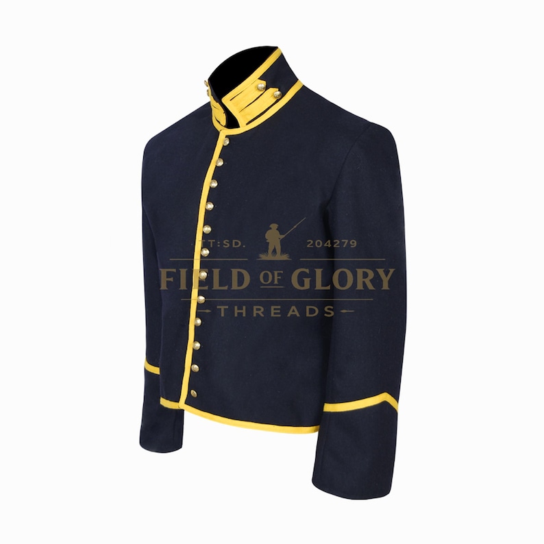 Civil War Union Cavalry Shell Jacket – Yellow-trimmed Wool, St. Louis ...