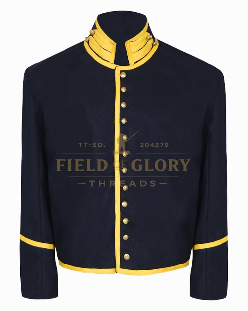 Civil War Union Cavalry Shell Jacket – Yellow-trimmed Wool, St. Louis ...