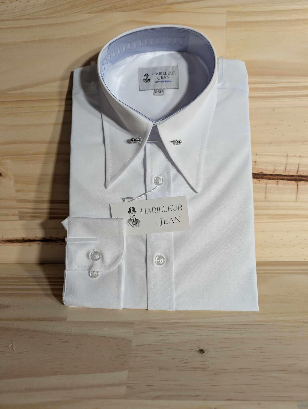 Spearpoint Pin Collar White Shirt - Etsy