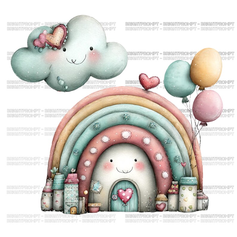 Whimsical Boho Valentine Clipart | Cute Gnome & Hearts PNG | Boho ...