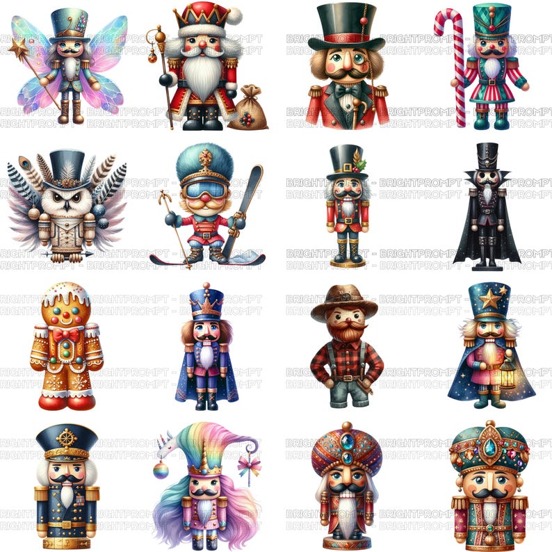 Christmas Nutcracker Clipart | Holiday PNG Bundle (commercial Use) - Etsy