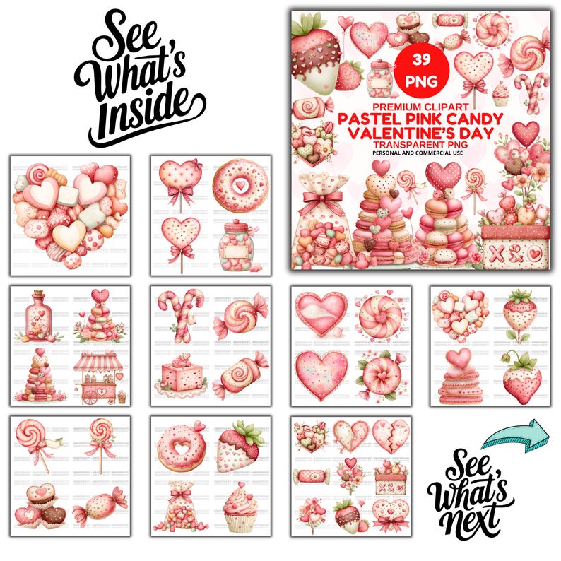 Pink Valentine Clipart Bundle | Watercolor Hearts, Fairies, Cowgirl ...