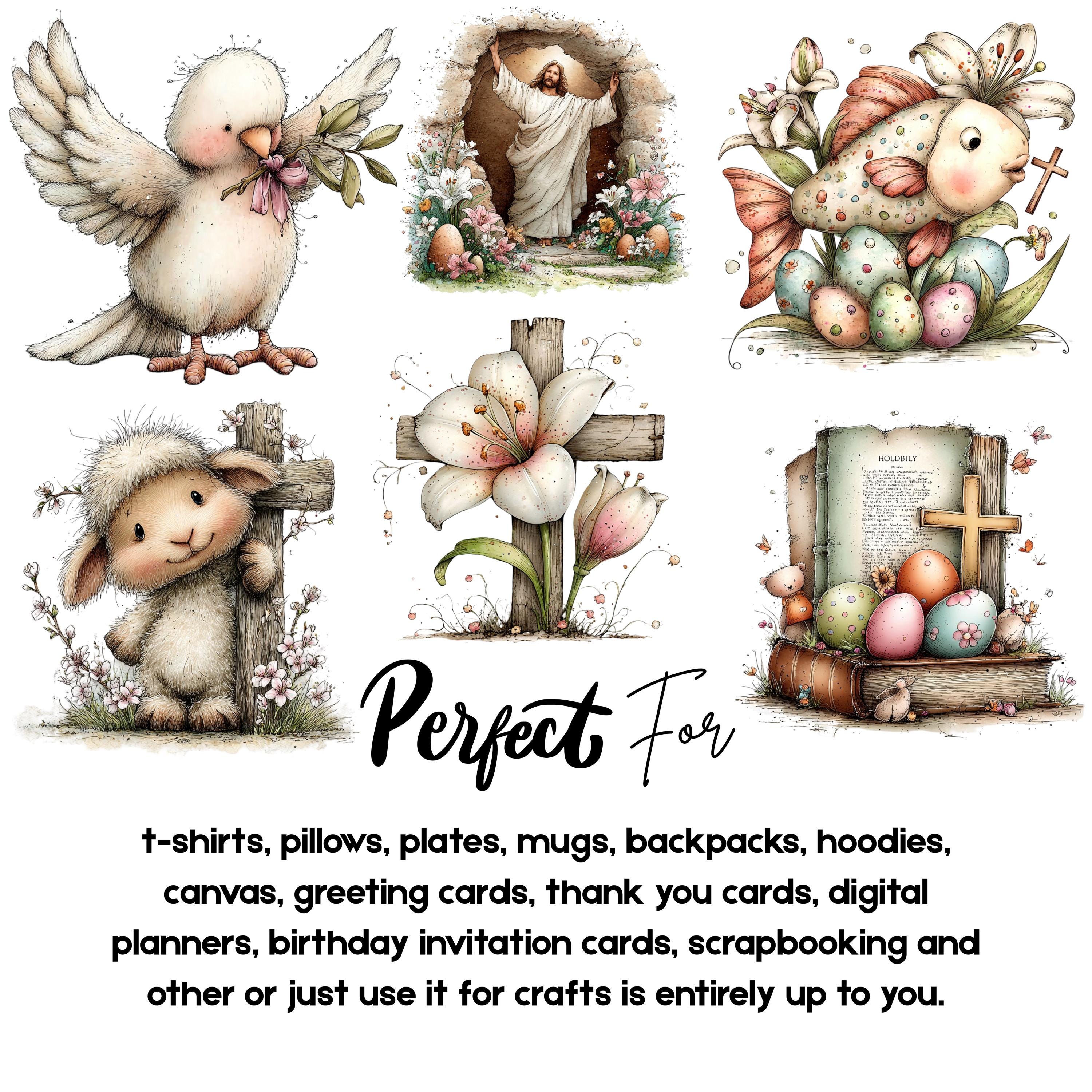 Christian Easter Clipart Bundle | Jesus, Bible & Cross | Resurrection ...