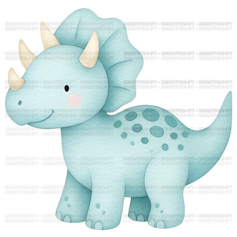 Aquarell Dinosaurier Clipart, Kinderzimmer Dekor PNGs (110 Dateien ...