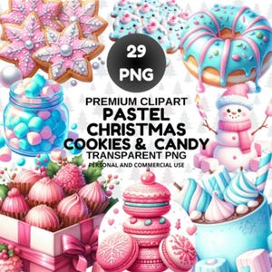 370 Christmas Sugar Treats Clipart Mega Bundle | Transparent PNG ...