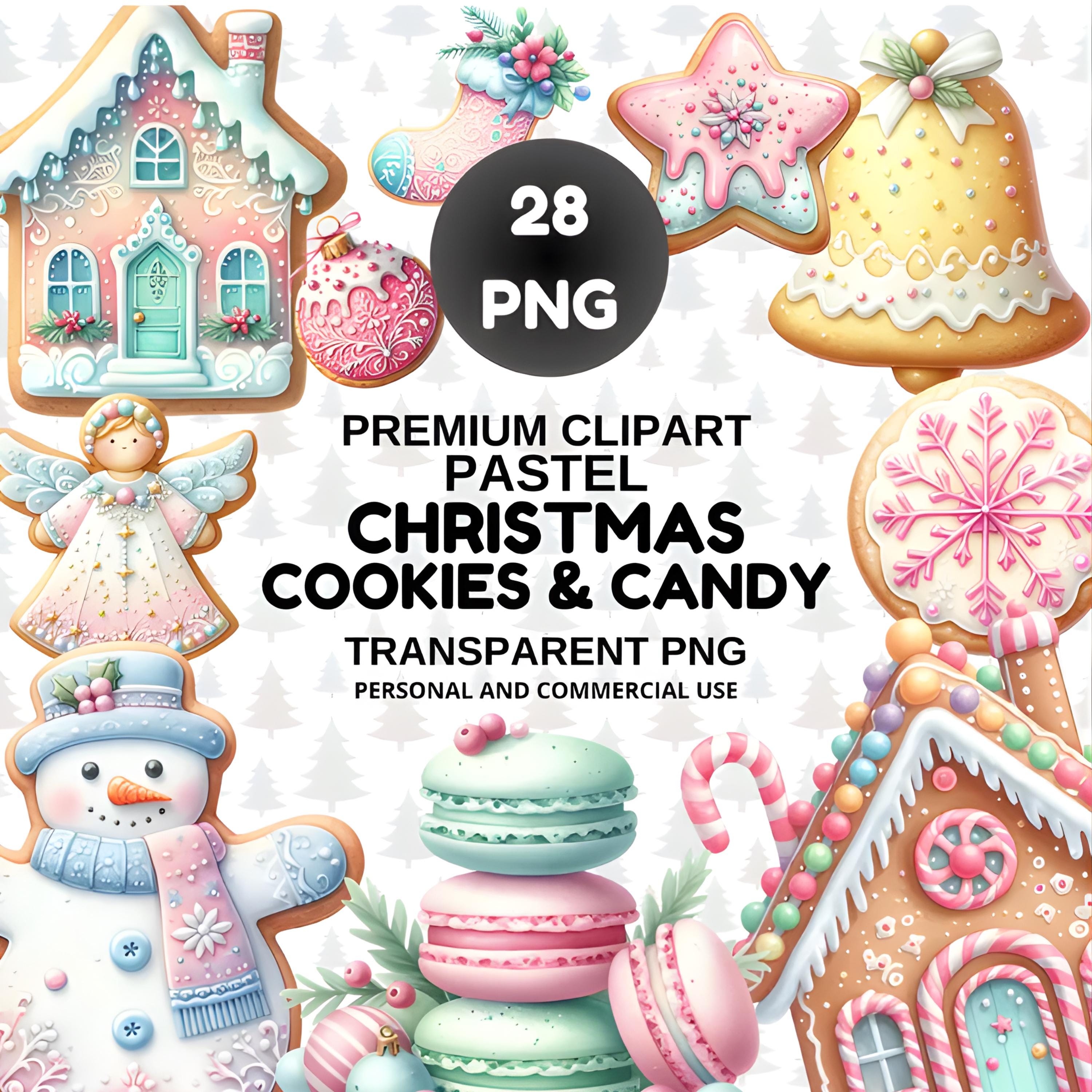 370 Christmas Sugar Treats Clipart Mega Bundle | Transparent PNG ...