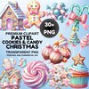 Pastel Christmas Clipart, Candyland Cute Watercolor, Nutcracker PNG ...