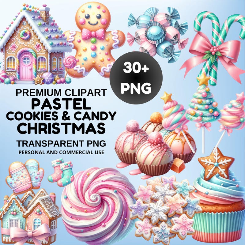 Rainbow Candy Cane Clipart - Etsy UK