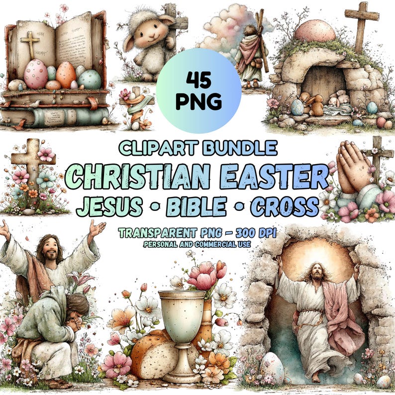 1100+ Easter Mega Clipart Bundle | Bunnies, Gnomes, Eggs, Chicks ...