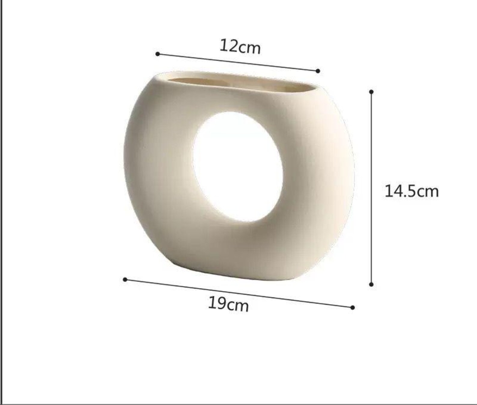 Modern U-shaped Ceramic Vase | Nordic Minimalist Home Decor - Etsy