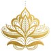 Gold and Silver Henna Design - Etsy