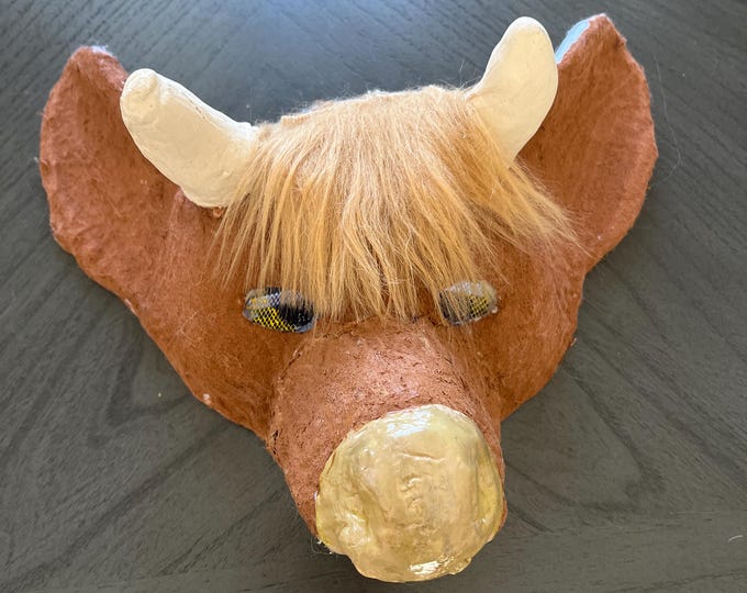 Highland Cow Therian Mask - Etsy