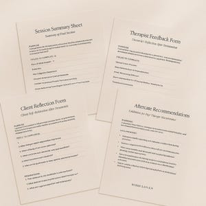 Therapy Client Termination Summary Templates | Professional Closure ...