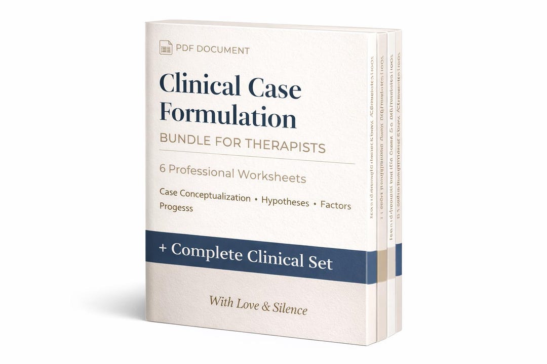 Clinical Case Formulation Bundle for Therapists – 6 Therapy Worksheets ...