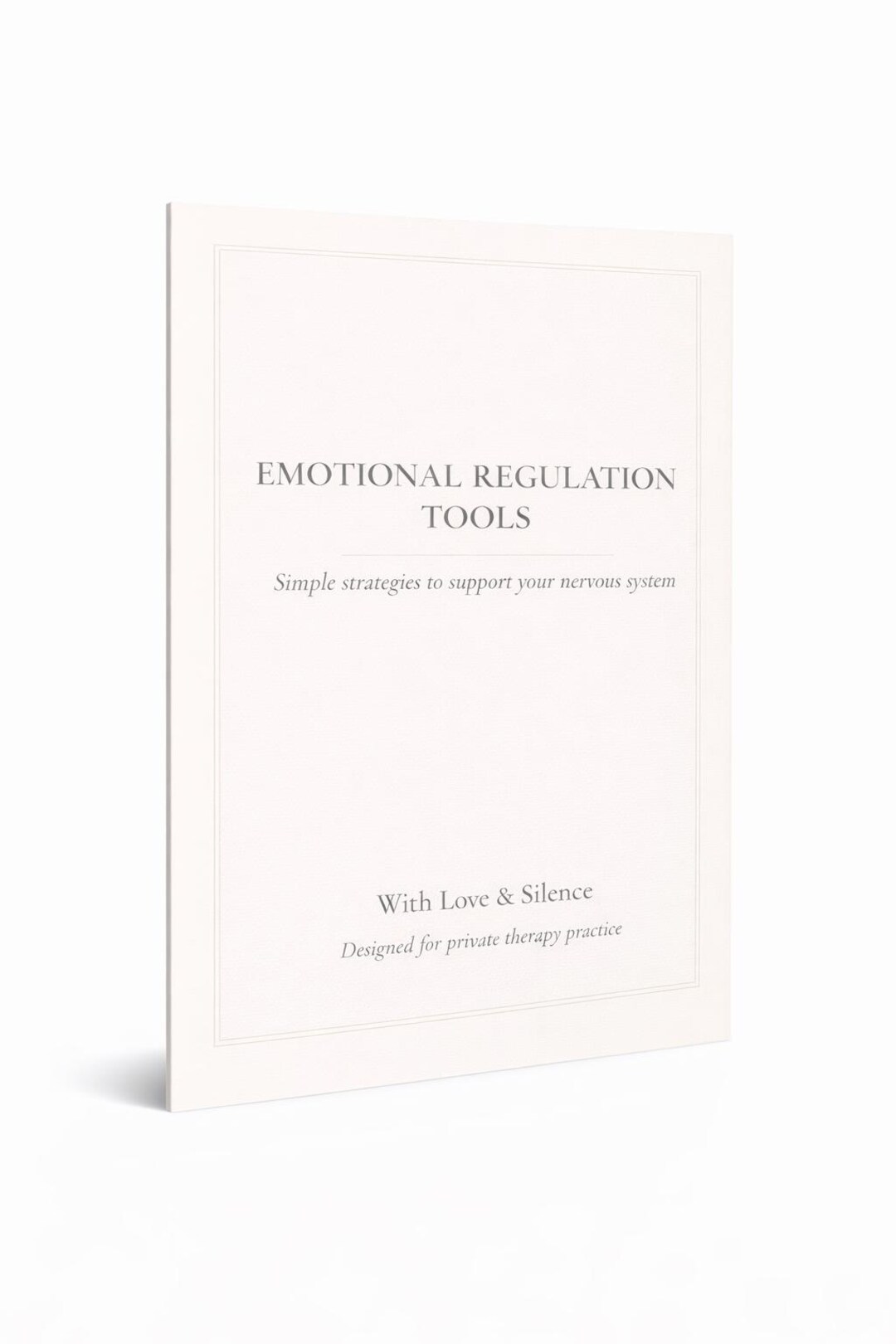 Emotional Regulation Tools Handout | Therapist Resource (PDF) - Etsy