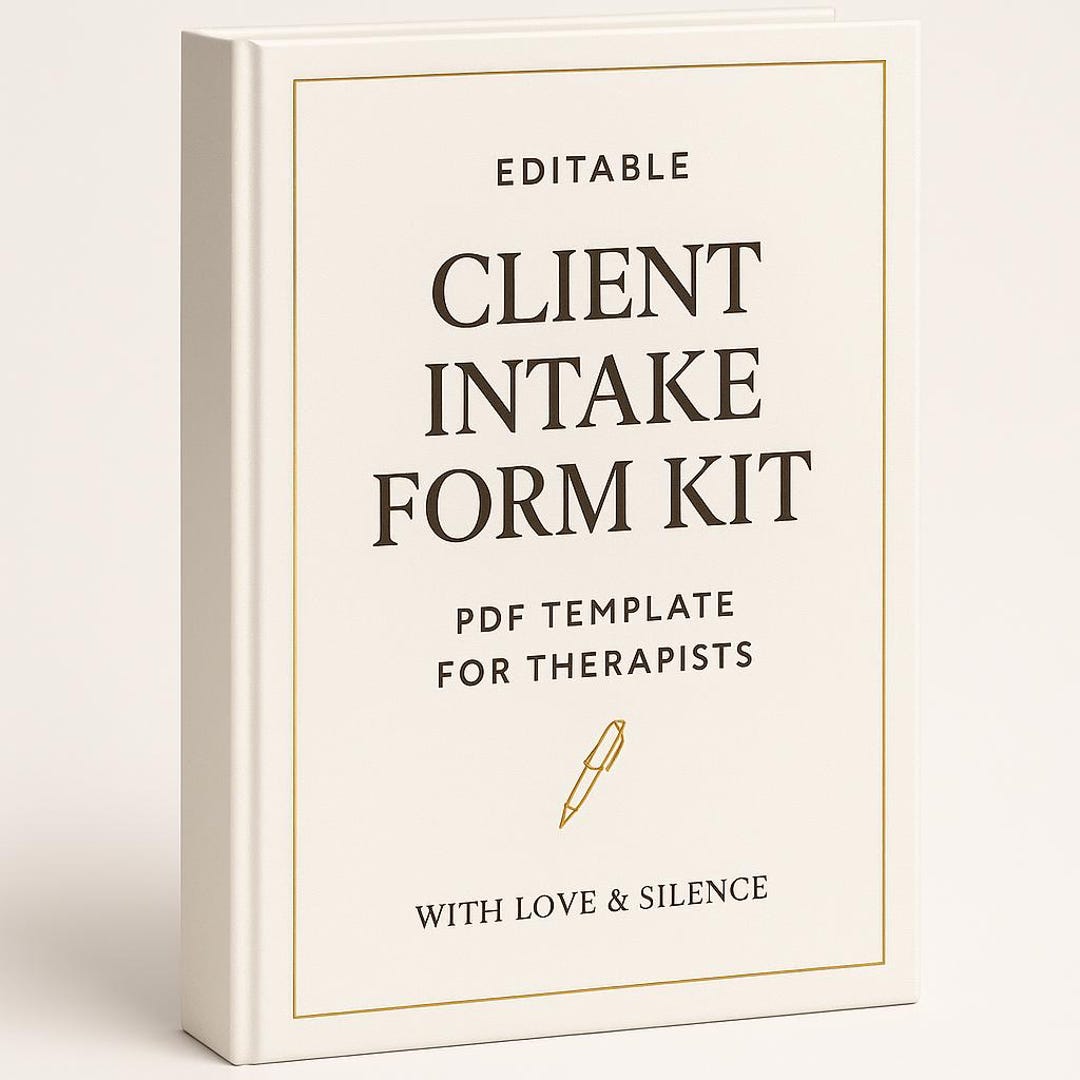 Client Intake Form Kit | Editable PDF Template for Therapists - Etsy