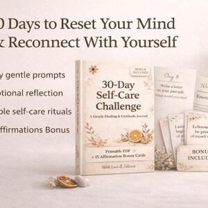 Mindfulness Journal | 30-day Gratitude Prompts (PDF) - Etsy