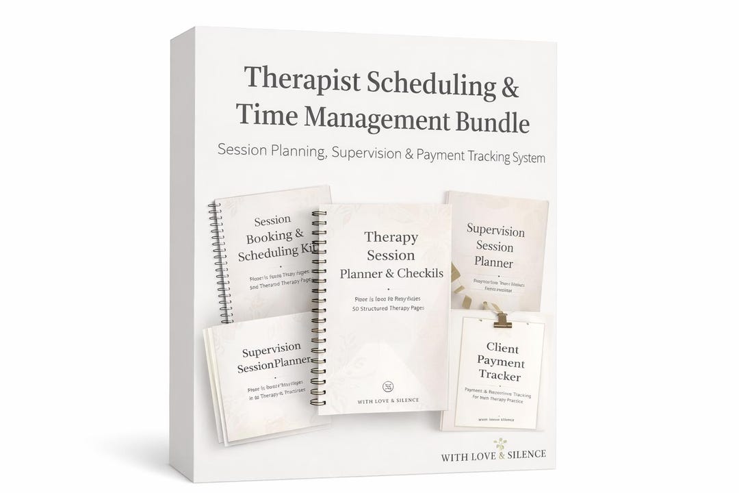 Therapist Scheduling & Time Management Bundle | Session Planner ...