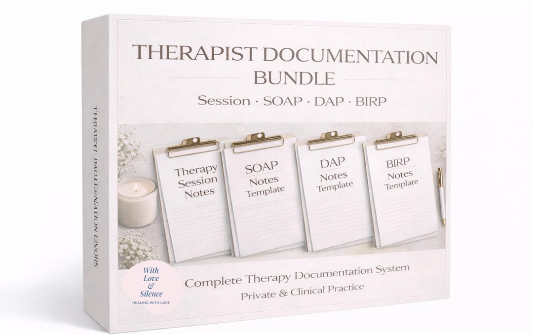Therapist Documentation Bundle | Printable SOAP, DAP & BIRP Notes ...
