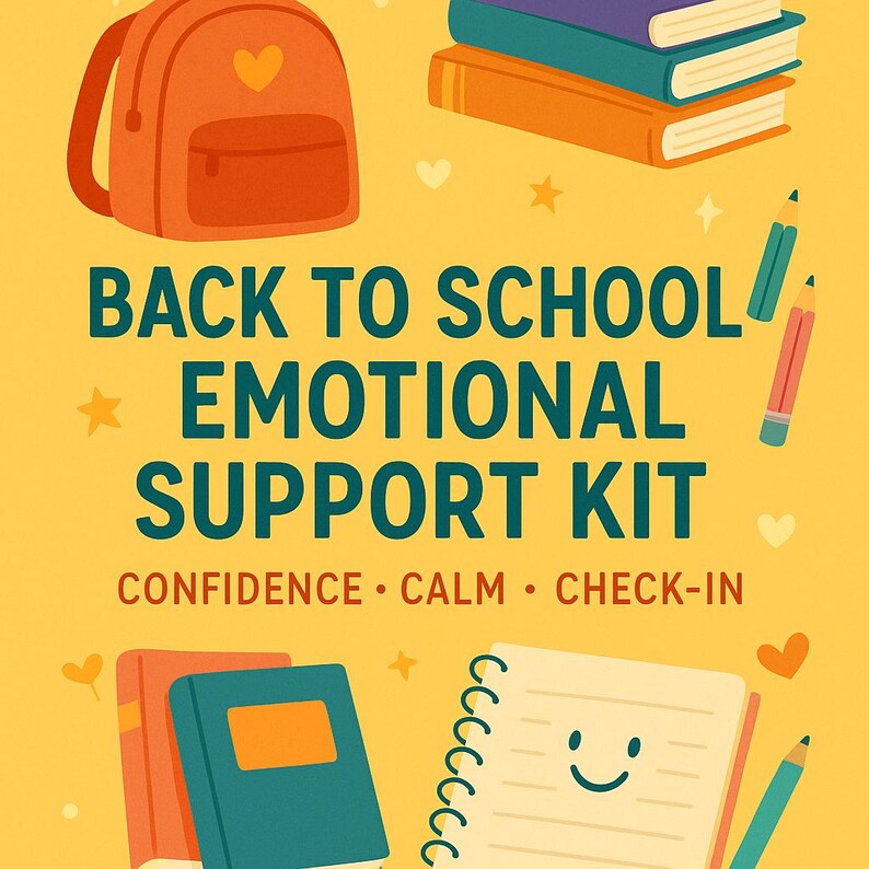 Back to School Emotional Support Kit | Teen Anxiety Journal, Confidence ...