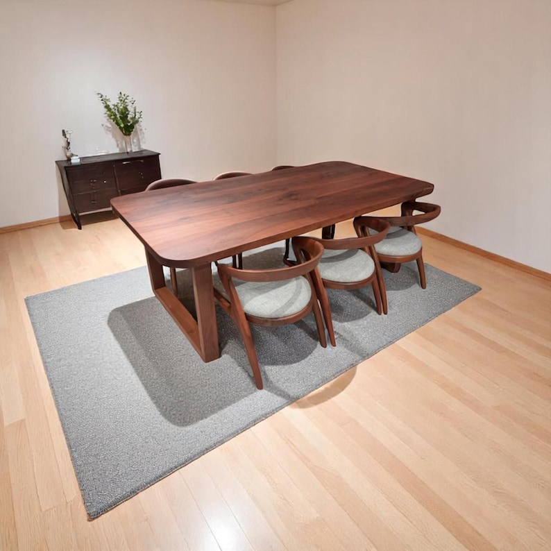 Custom Wood Table, Solid Wood Dining Table, Kitchen Table, Industrial ...