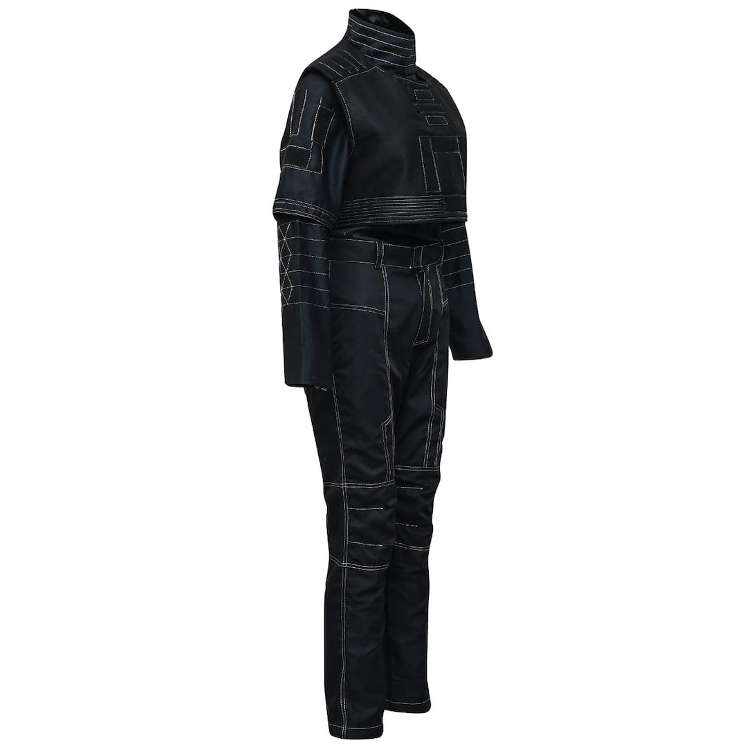 Mandalorian Star Wars Black Mando Flight Suit | Custom 3-piece Beskar ...