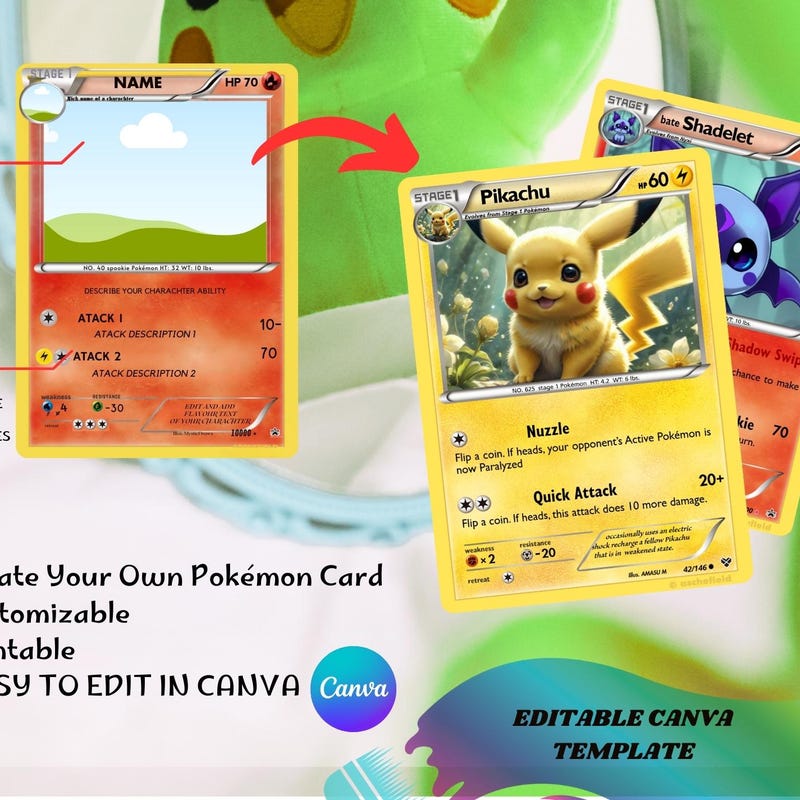 Make Character Cards - Etsy