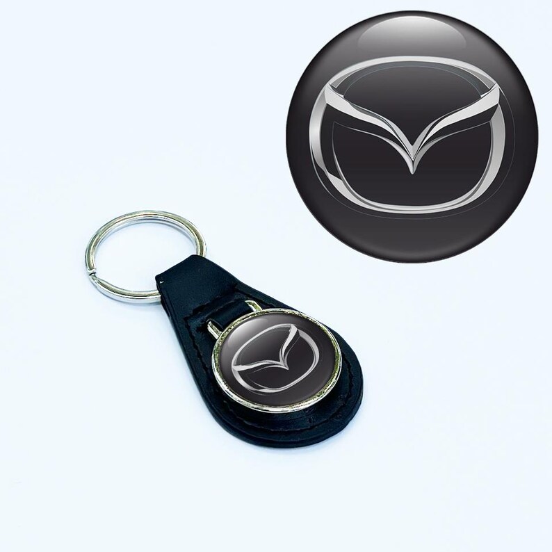 Mazda Leather Keychain | Stylish Keychain for Gift | Keyring Holder ...