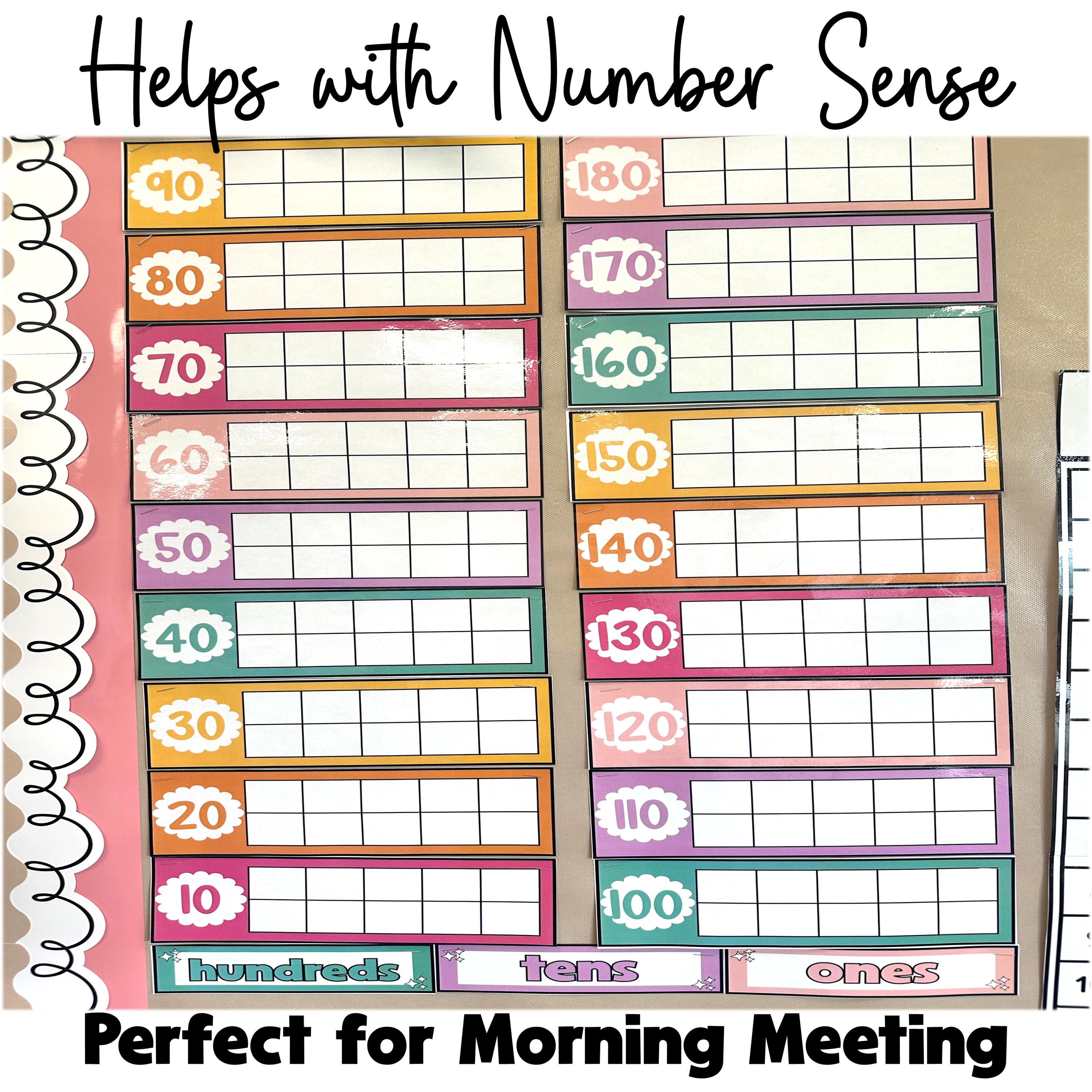 How Many Days Have We Been in School? Shine Bright Ten Frames Counting ...
