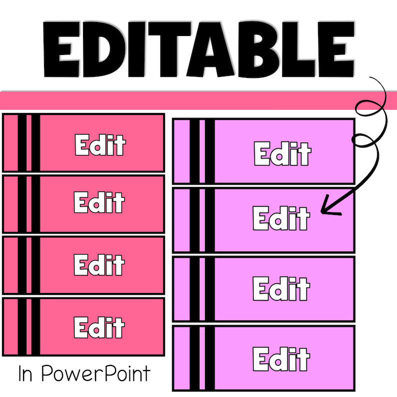 Shine Bright Classroom Decor: Crayon Flip Calendar | Editable | Date ...