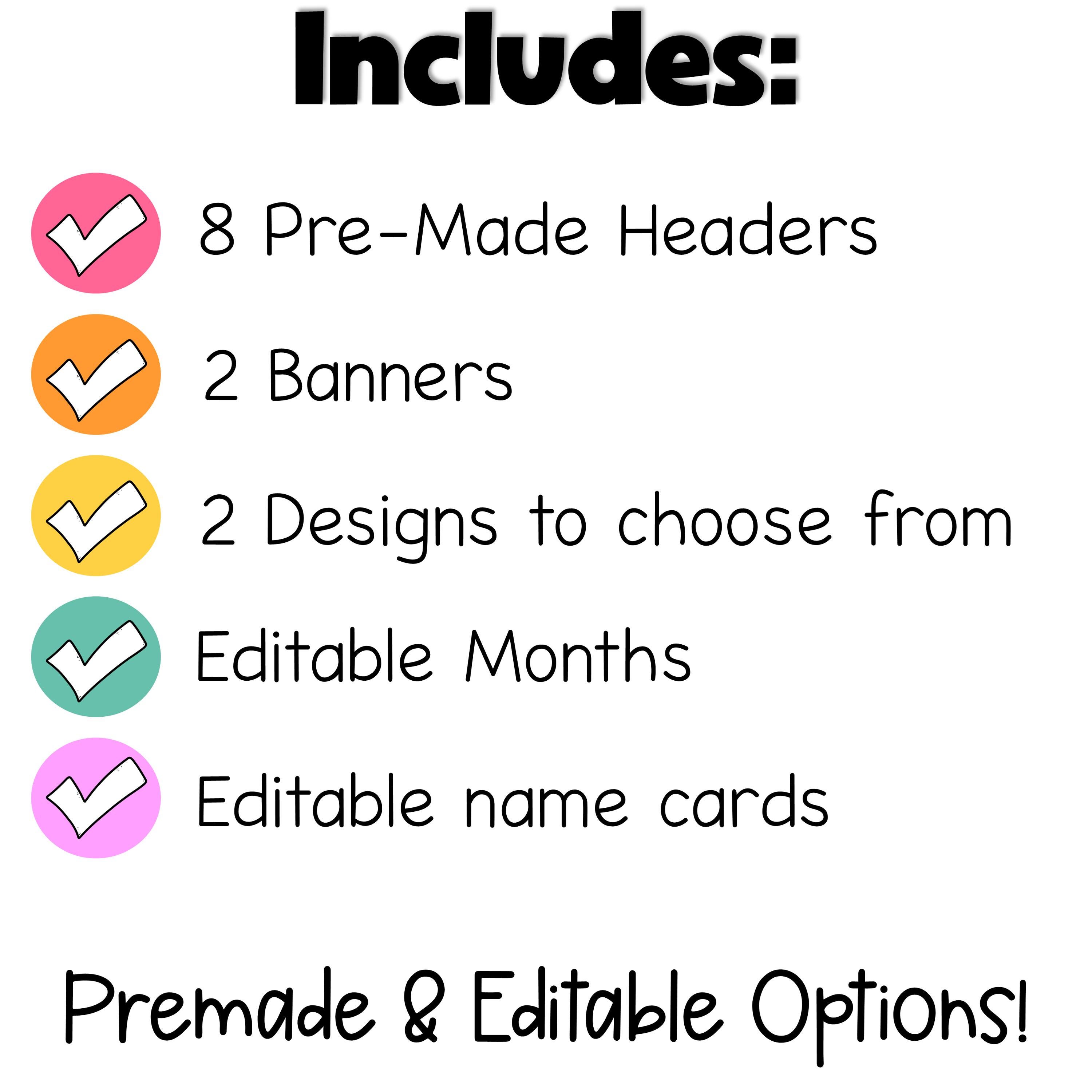 Birthday Display Bulletin Board Chart | Shine Bright Classroom Decor ...