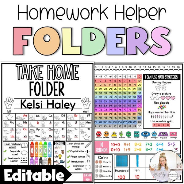 Homework Folder Cover - Etsy