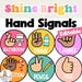 Hand Signals Posters | Shine Bright Classroom Decor | EDITABLE Diverse ...