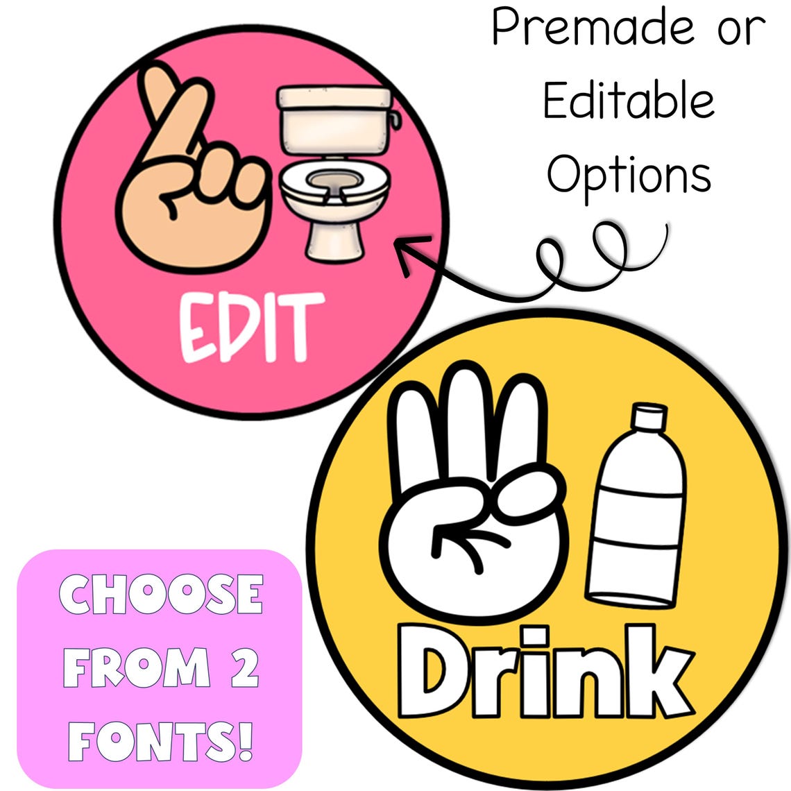 Hand Signals Posters | Shine Bright Classroom Decor | EDITABLE Diverse ...