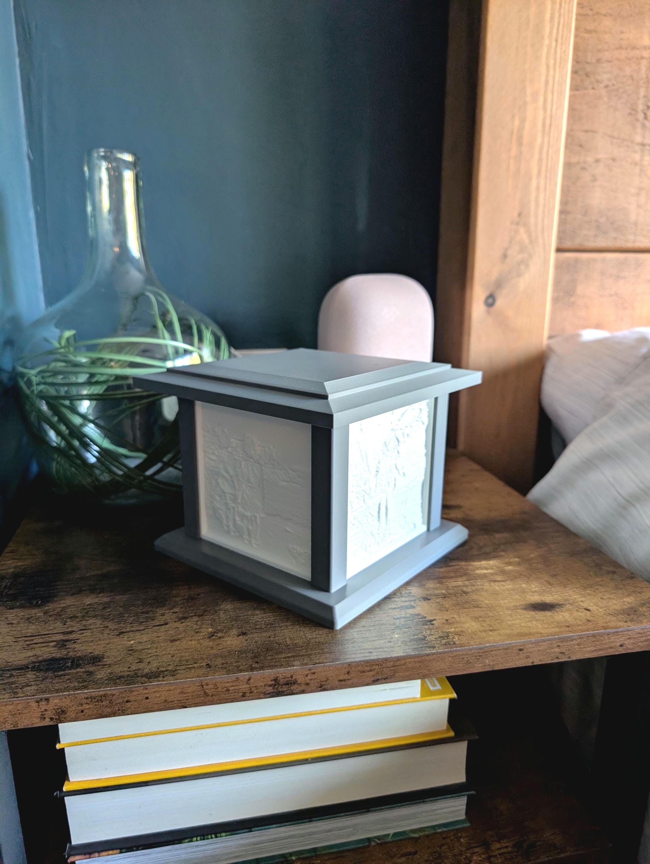 Custom Family Lithophane Lamp, Personalized Photo Light Box ...