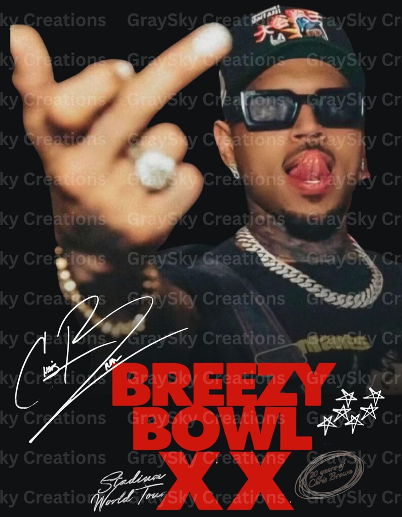 Middle Finger Breezy Bowl: Chris Brown Inspired Design (2 PNG Files ...