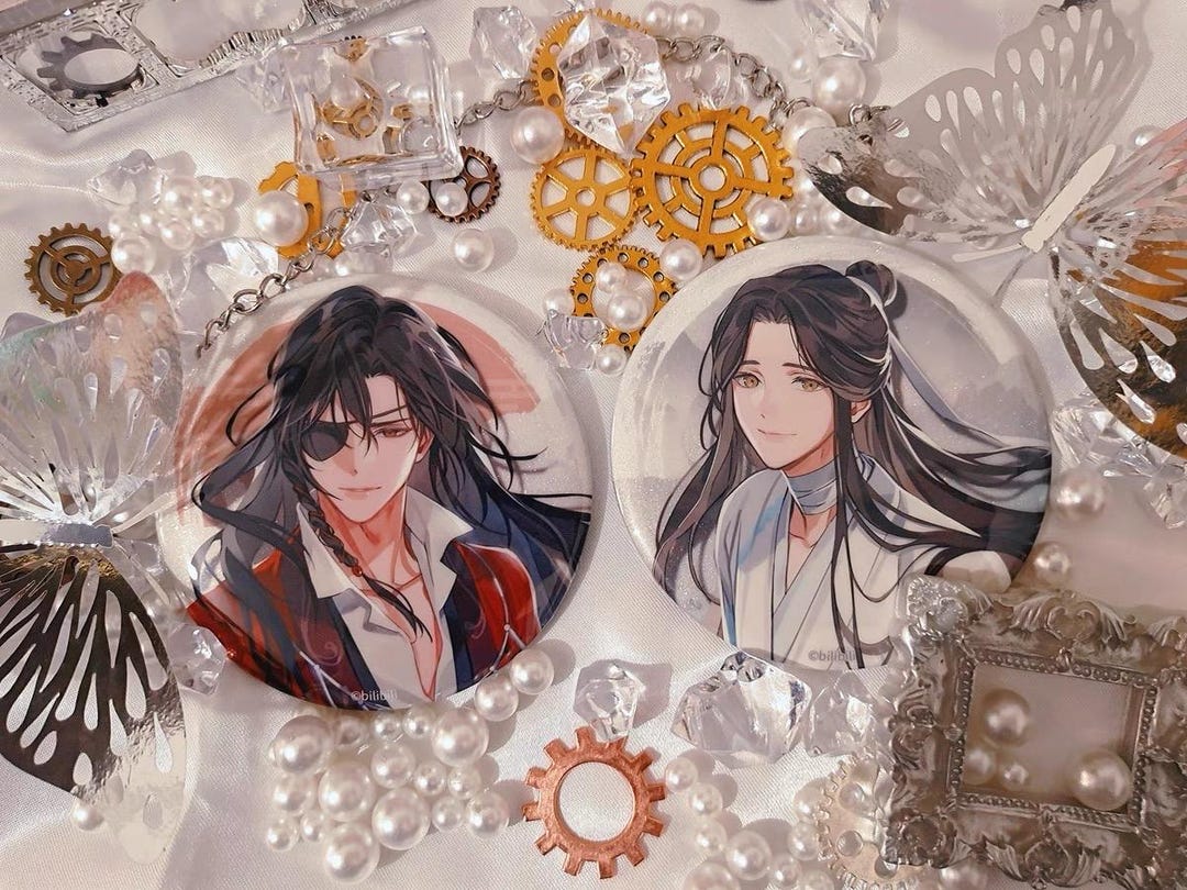 TGCF Heaven Official’s Blessing Fan Made Pin, Local Design, Xie Lian ...